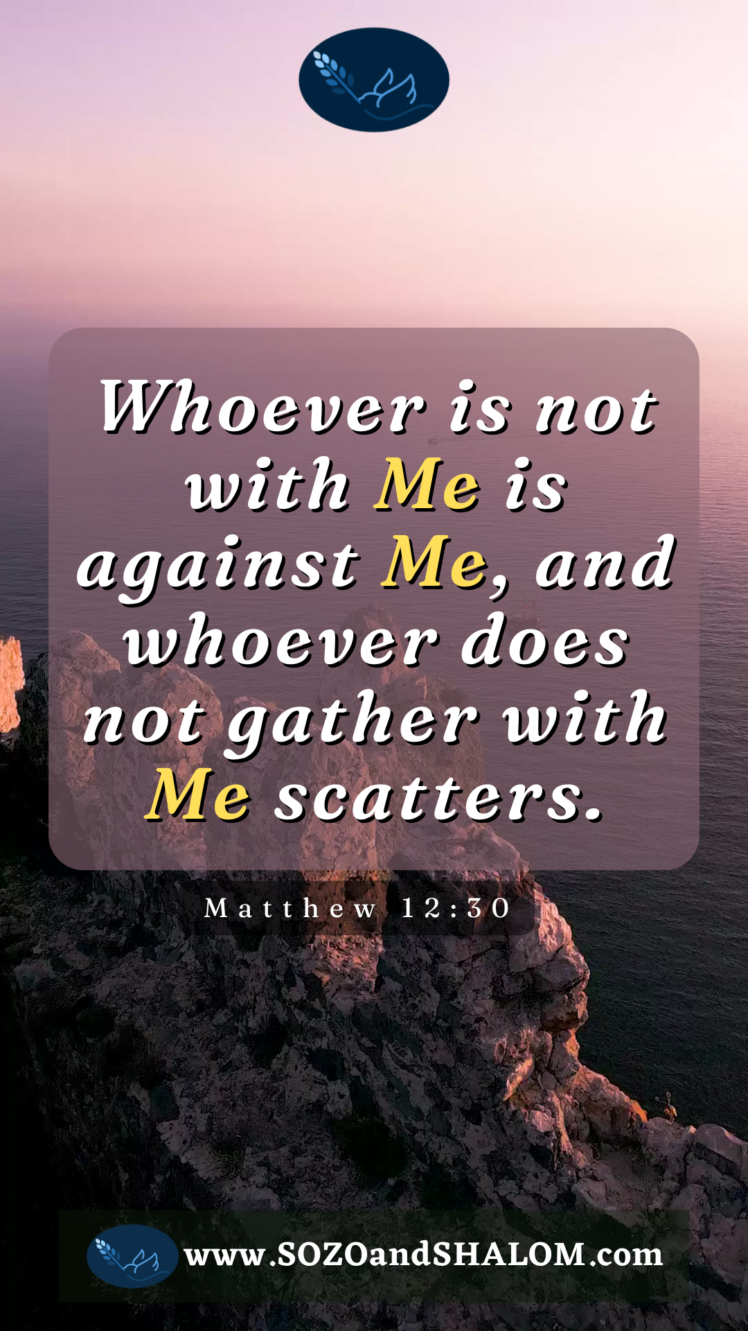 Matthew 12:30